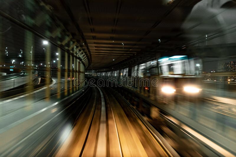 Tokyo Subway at speed stock photo. Image of journey - 259942244