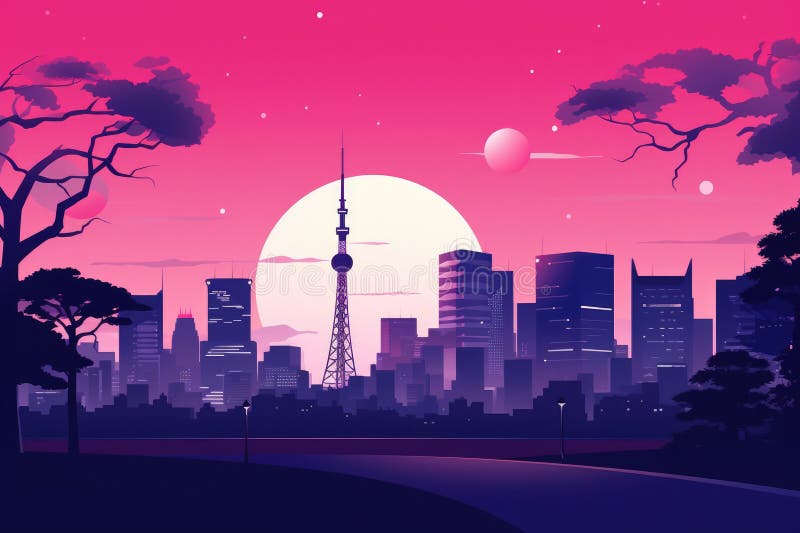Tokyo Themed Background Large Copy Space - Stock Picture Backdrop Stock ...