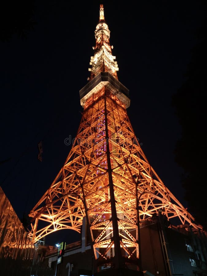 Tokyo tower editorial image. Image of japan, light, tokyo - 107339830
