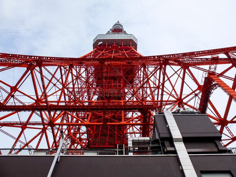 Tokyo tower and building stock image. Image of orange - 83262767
