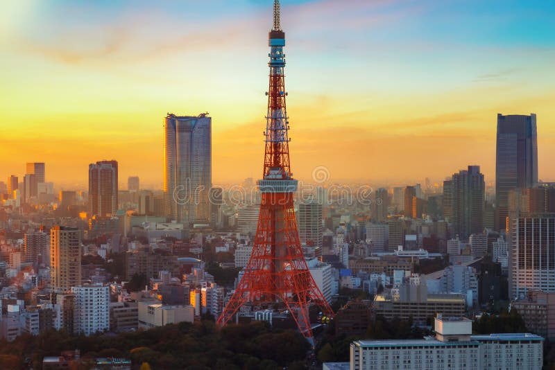 Tokyo Tower stock image. Image of symbolic, cityscape - 69009461