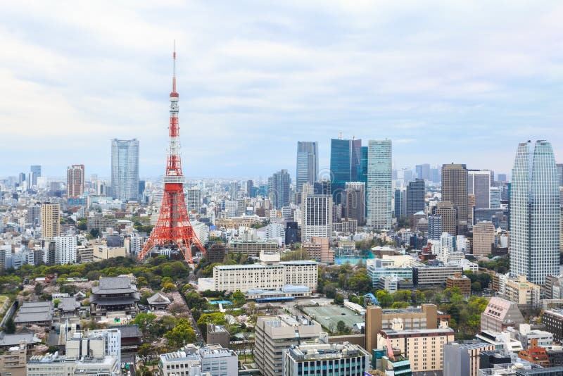 Tokyo Tower Cityscape Japan. Editorial Photo - Image of attraction ...
