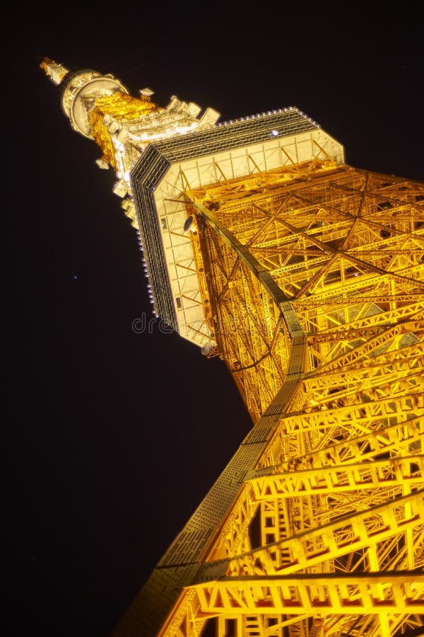 Tokyo Tower stock photo. Image of famous, skeleton, steel - 57761484