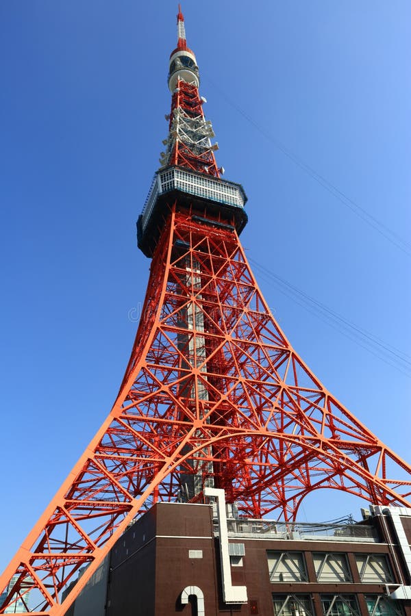 Tokyo Tower, Communication Tower in Tokyo, Japan Stock Image - Image of ...