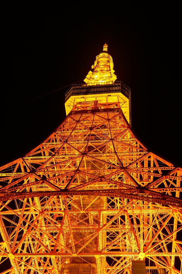 Tokyo Tower, in Minato, Tokyo, Japan Stock Image - Image of sightseeing ...
