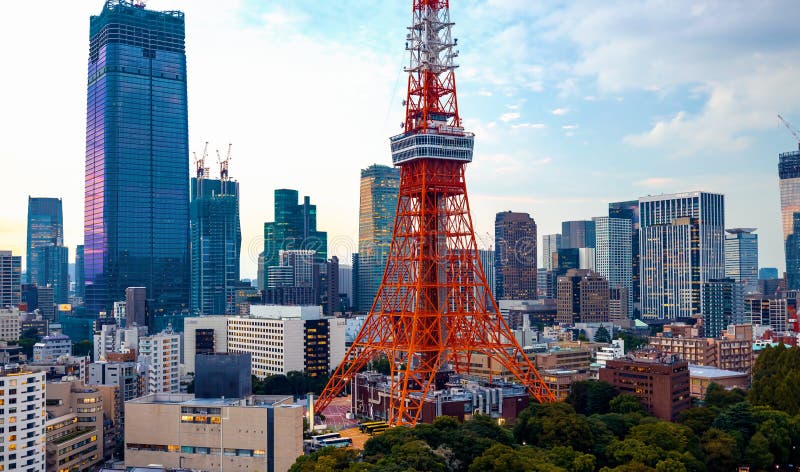 Tokyo Tower, in Minato, Tokyo, Japan Editorial Stock Image - Image of ...