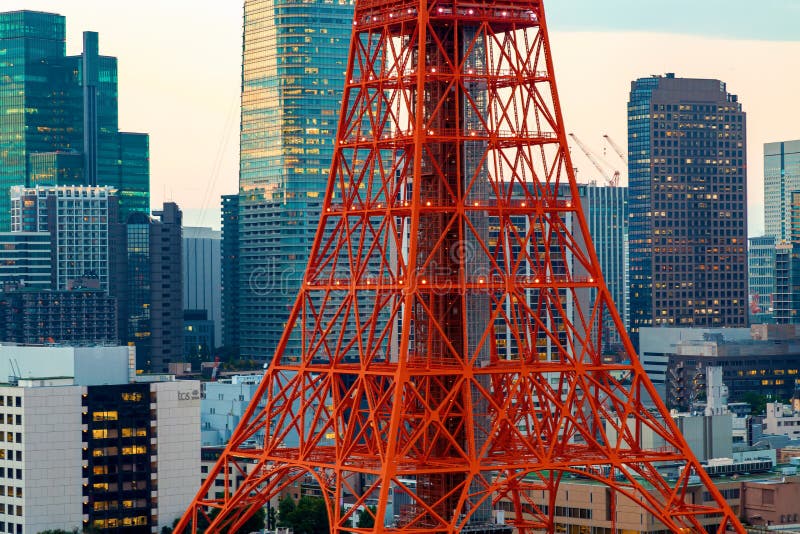 Tokyo Tower, in Minato, Tokyo, Japan Stock Image - Image of city ...