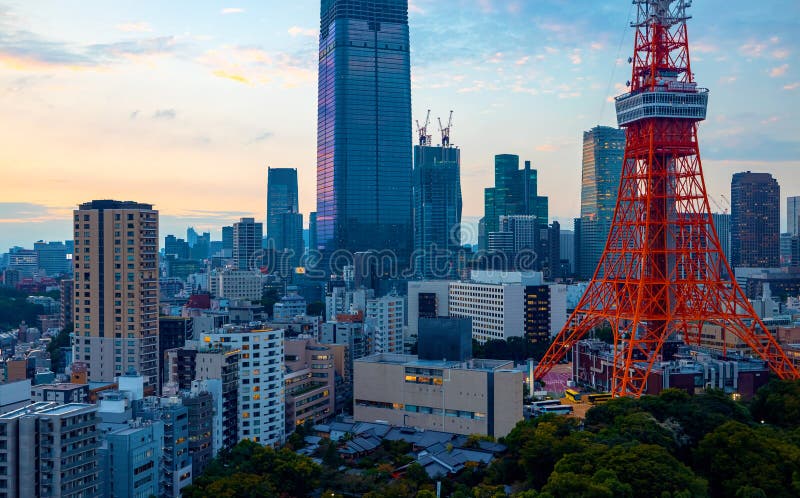 Tokyo Tower, in Minato, Tokyo, Japan Editorial Image - Image of view ...