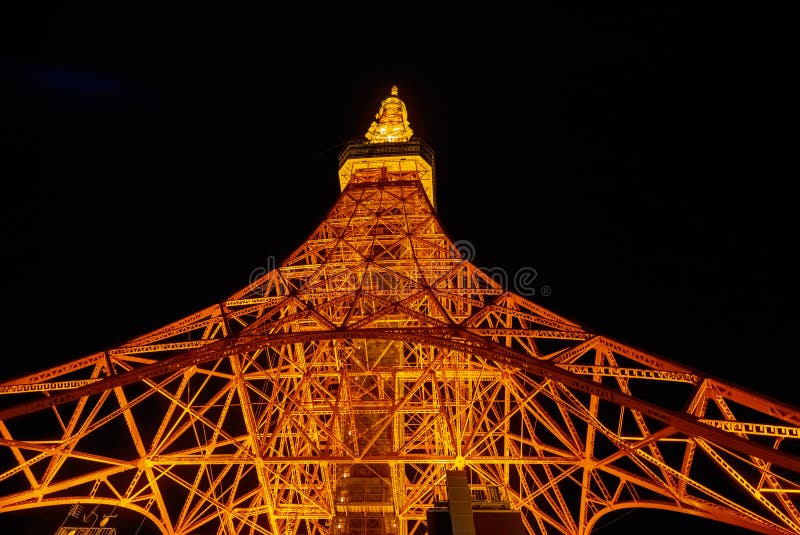 Tokyo Tower, in Minato, Tokyo, Japan Editorial Stock Image - Image of ...