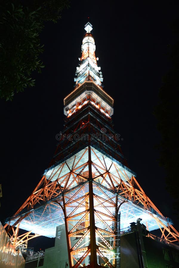 Tokyo tower stock photo. Image of night, scene, love - 33865542