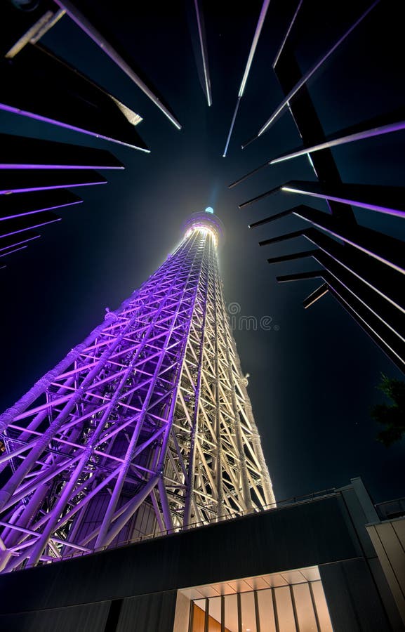 Tokyo Tower at Night editorial photography. Image of tower - 55916237
