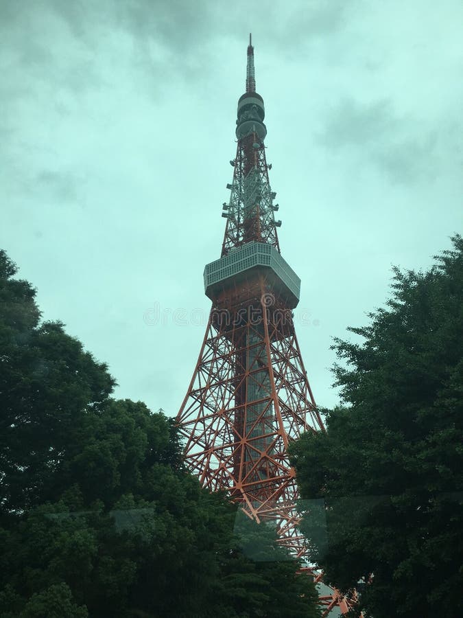 Tokyo Tower stock image. Image of engineering, steel - 75513023