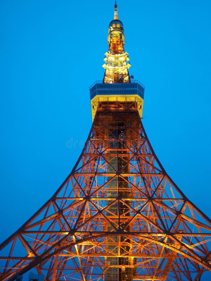 Tokyo Tower View from the Ground Editorial Photography - Image of blue ...