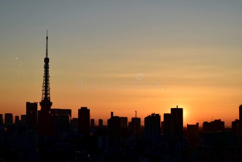 Tokyo tower view stock photo. Image of view, sunshine - 108785106