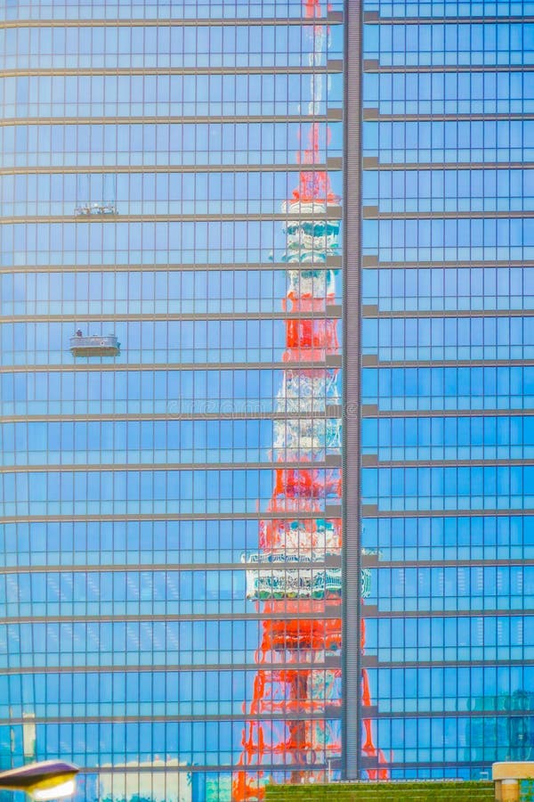 Tokyo Tower and Window Souji Stock Photo - Image of light, cultural ...