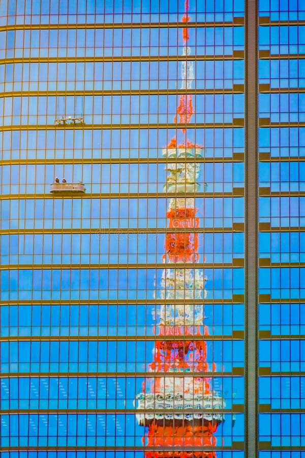 Tokyo Tower and Window Souji Stock Photo - Image of windows, tourist ...