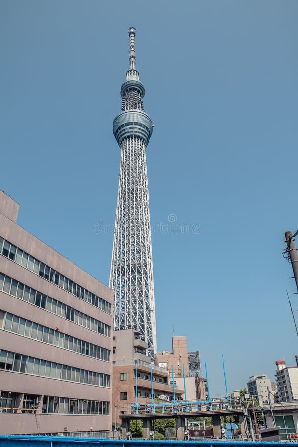 Tokyo Sky Tree editorial photo. Image of broadcast, communications ...