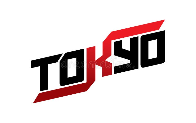 Tokyo Typography Emblem stock vector. Illustration of style - 383343299