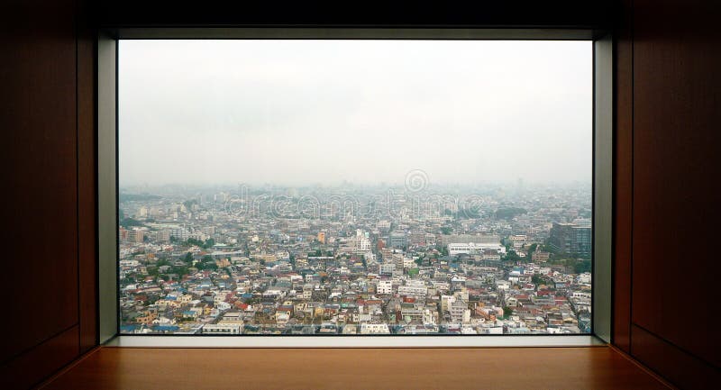 Tokyo View from a Window stock image. Image of view, bird - 15074243