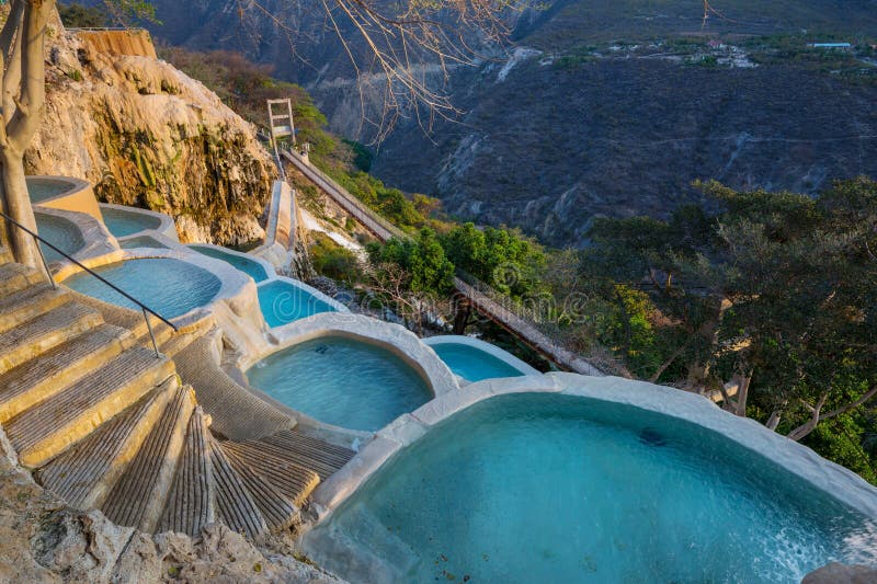 Tolantongo stock photo. Image of mountain, spring, natural - 275206214