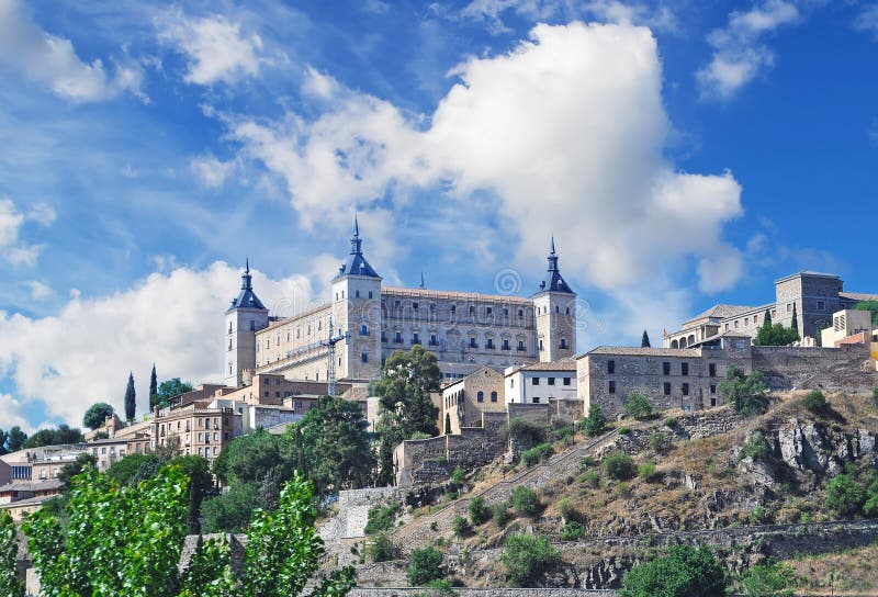 Toledo castle stock photo. Image of village, architectural - 61515318