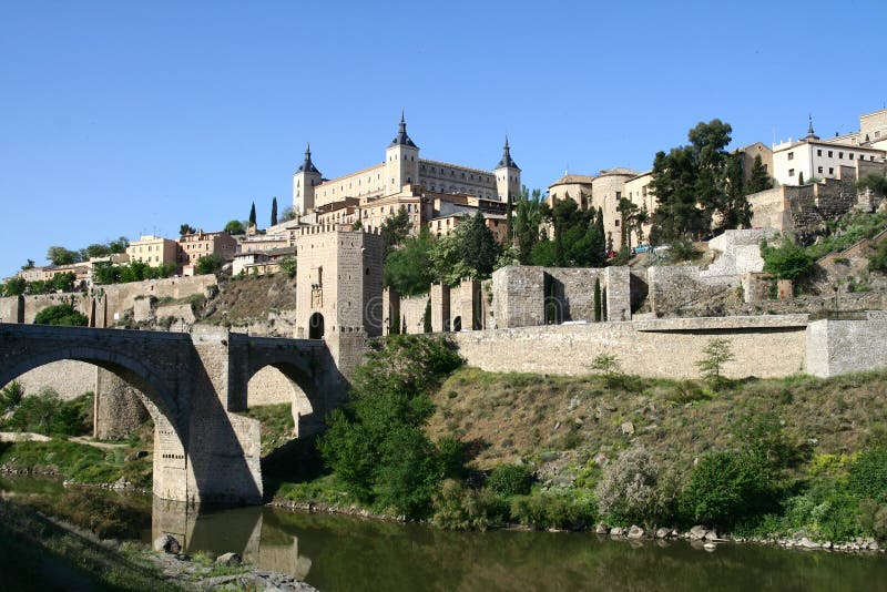 Toledo panorama stock photo. Image of blue, toledo, square - 33217512