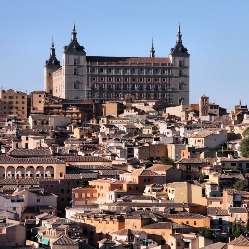 Toledo, Spain stock image. Image of aerial, view, europe - 20818189