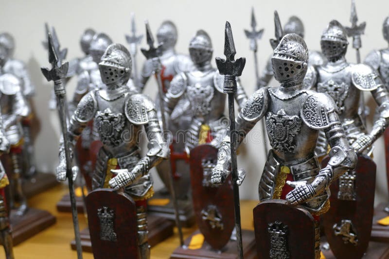 Crusader Knights in White Tunic Editorial Stock Photo - Image of steel ...