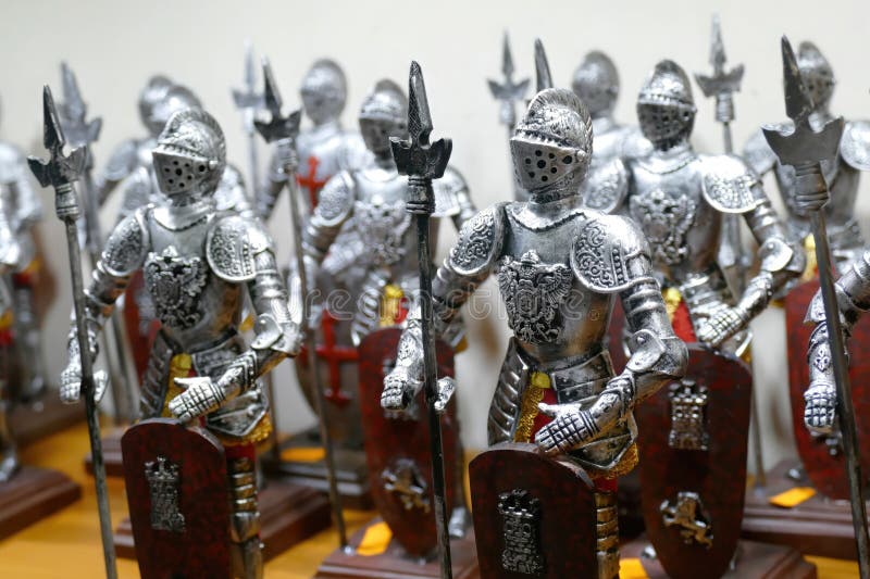 Crusader Knights in White Tunic Stock Image - Image of medieval ...