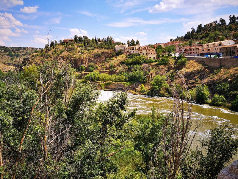 Tagus River Bank and a Small Boat Stock Image - Image of portugal, boat ...
