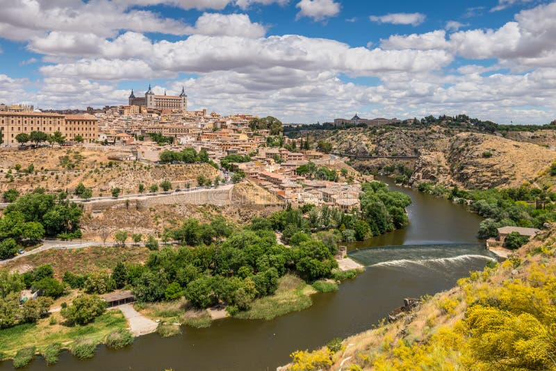 Toledo, beside the Tagus Rive, Spain Stock Photo - Image of ancient ...