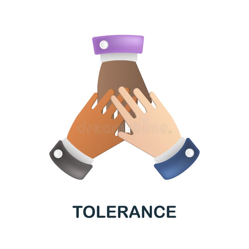 Tolerance Icon in 3d. Colored Illustration from Core Values Collection ...