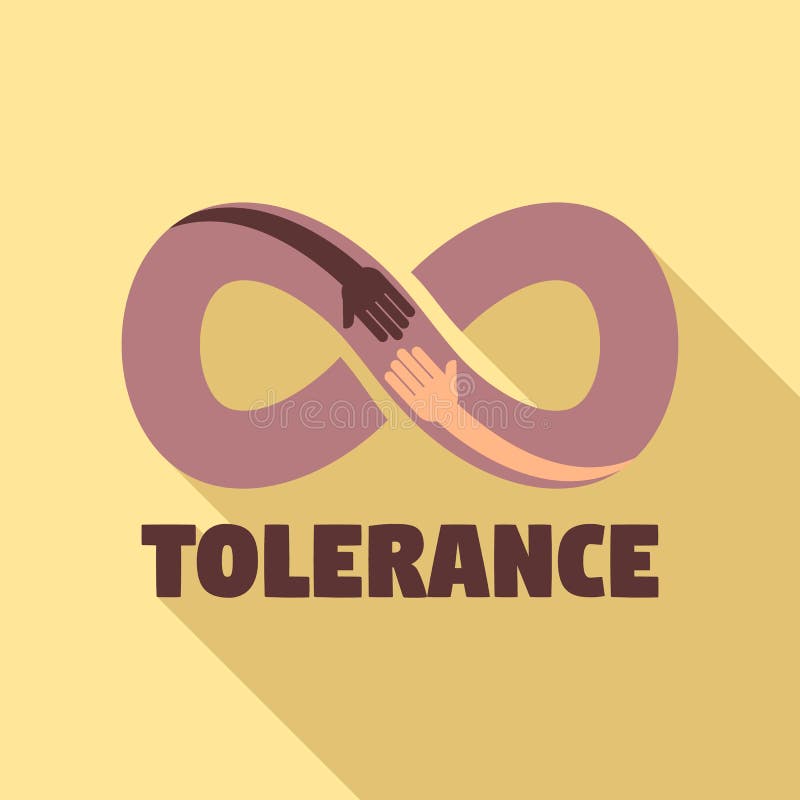 Tolerance logo, flat style stock vector. Illustration of earth - 129479234