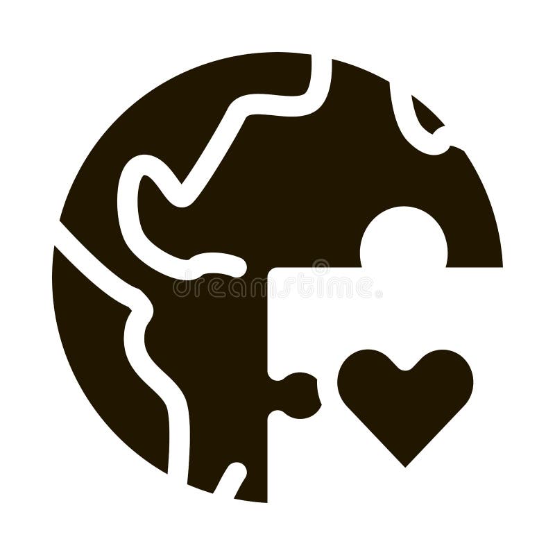 Tolerance Piece of World Icon Vector Glyph Illustration Stock Vector ...