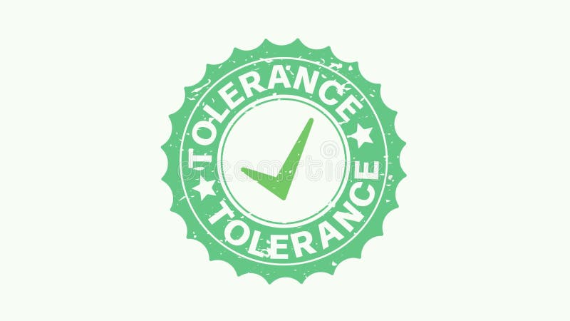 Tolerance Stamp Isolated on a White Background Stock Video - Video of ...