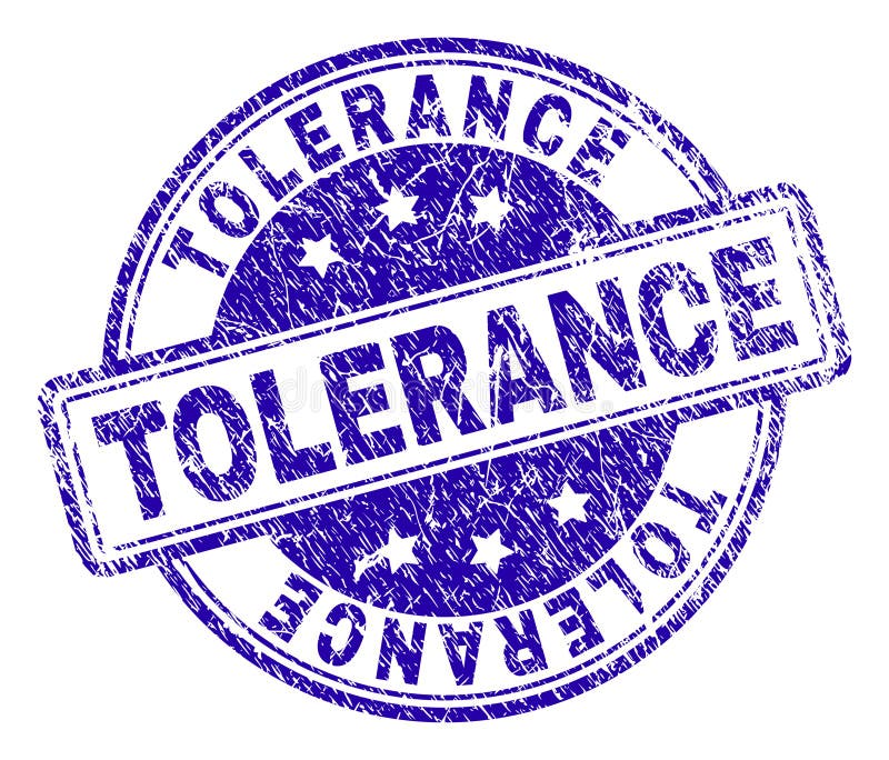 Grunge Textured TOLERANCE Stamp Seal Stock Vector - Illustration of ...