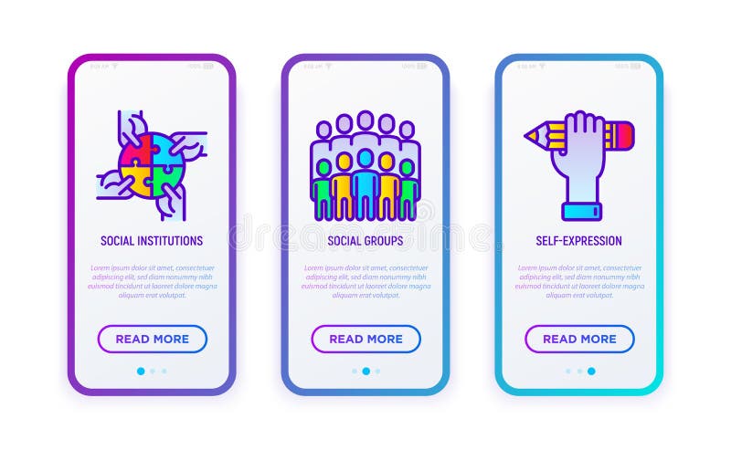 Self-expression Thin Line Icon: Hand Holding Pencil. Modern Vector ...