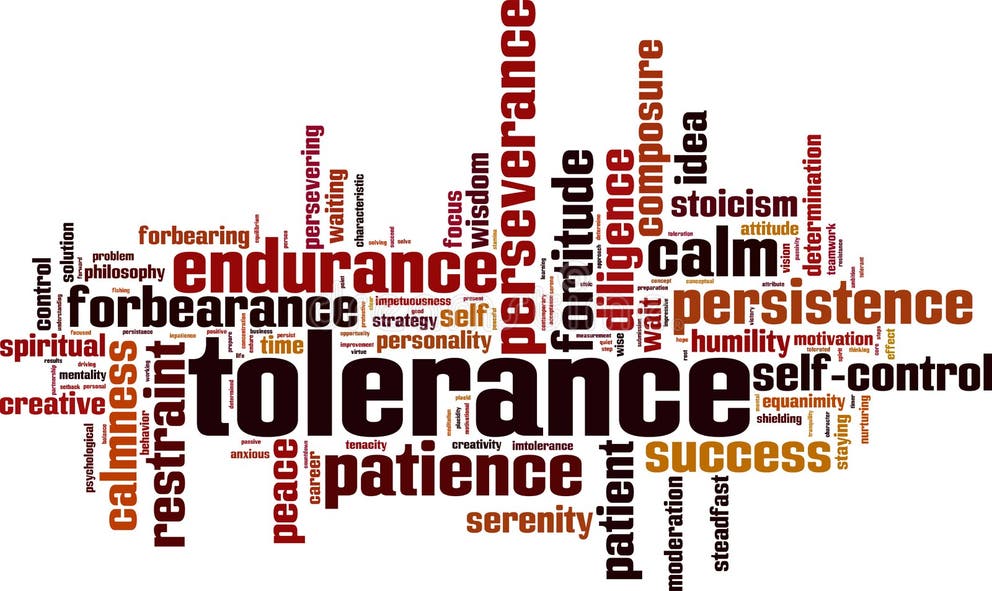 Tolerance word cloud stock vector. Illustration of humility - 217407718