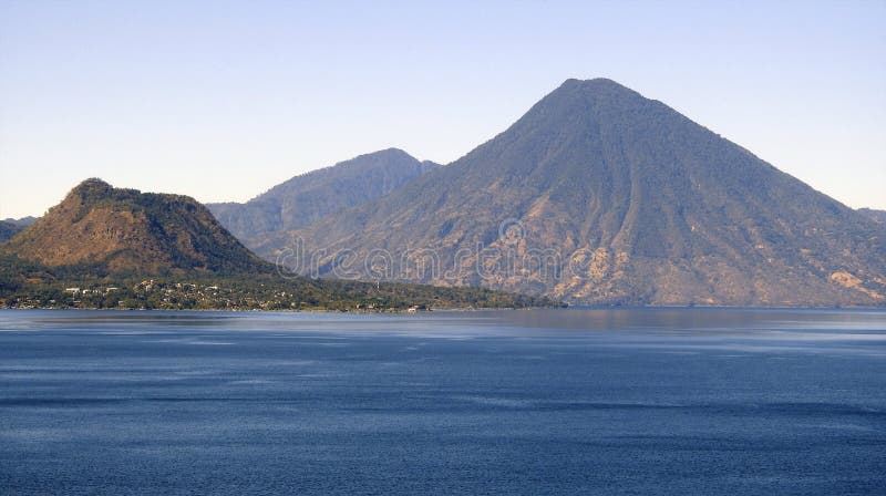 Toliman Volcano, Lake Atitlan, Guatemala Stock Photo - Image of tourism ...