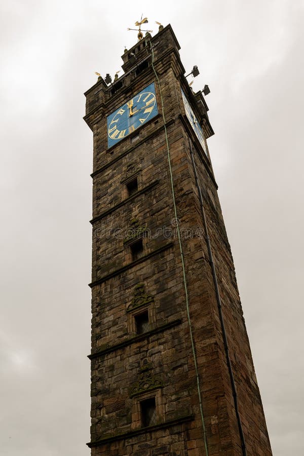 Toll Booth Steeple - Glasgow, UK Stock Image - Image of building, cross ...