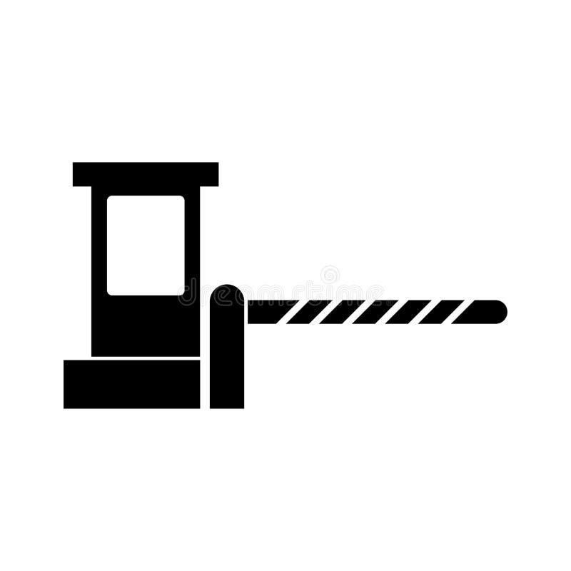 Toll gate icon stock illustration. Illustration of expressway - 345618197