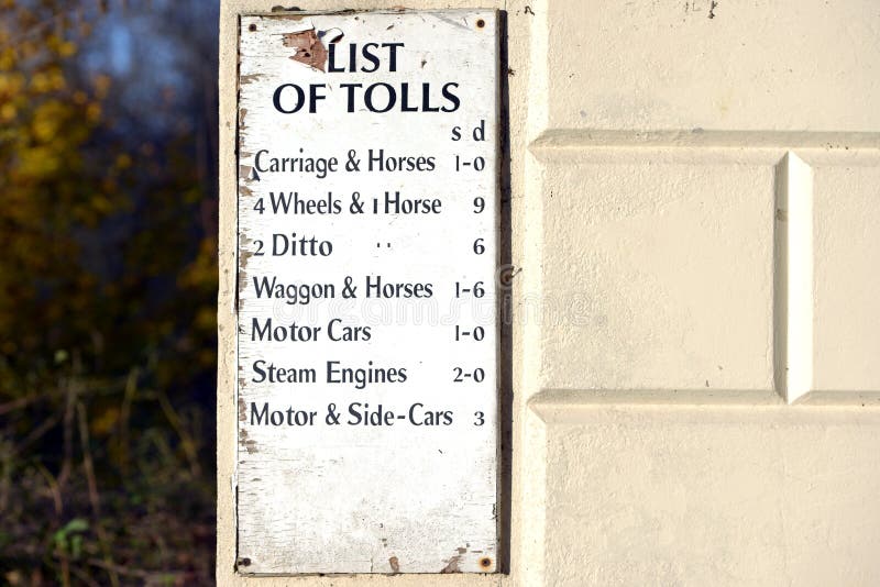 Toll list stock image. Image of list, toll, cost, road - 81673733