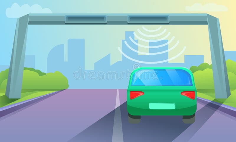 Set of Toll Cartoon Icon Design Template with Various Models. Vector ...