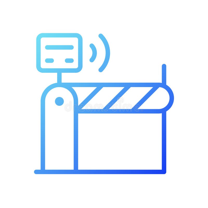 Linear Toll Road Icon from Maps and Locations Outline Collection. Thin ...