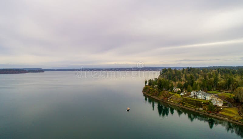 Tolmie State Park in Olympia, Washington Stock Image - Image of horizon ...