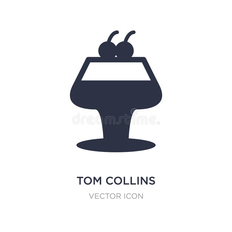 Tom Collins Icon in Trendy Design Style. Tom Collins Icon Isolated on ...
