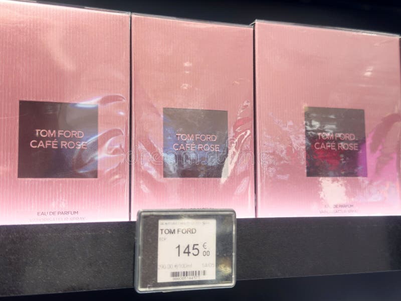 Tom Ford Cafe Rose Perfume Display with Price Tag in Store Editorial ...
