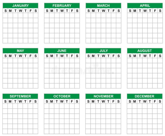 Tom kalender vektor illustrationer. Illustration av raster - 33807777