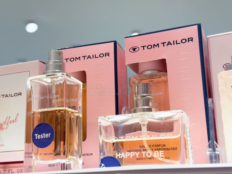 Tom Tailor Perfume Display with Tester Bottles in Store Editorial ...
