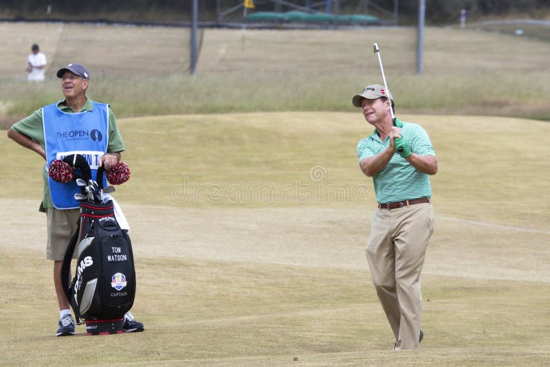 Tom Watson et caddie image stock éditorial. Image du professionnel ...